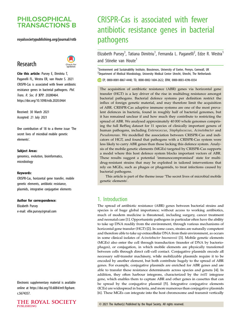 Westra Lab | PDF | Crispr | Plasmid