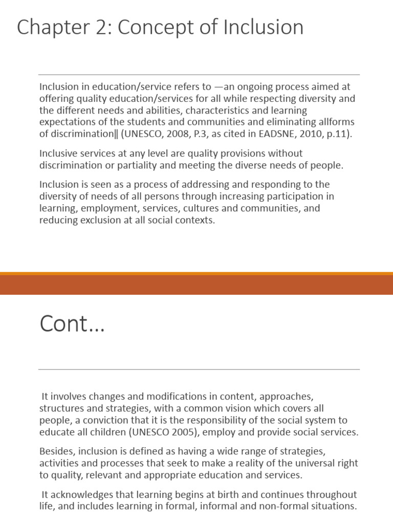 Chapter Inclussiveness 2 | PDF | Inclusion (Education) | Special Education