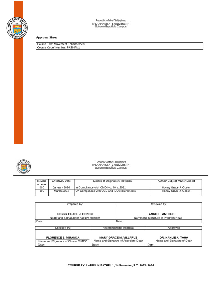 Path Fit 1 - Movement Enhancement | PDF | Physical Fitness | Physical ...