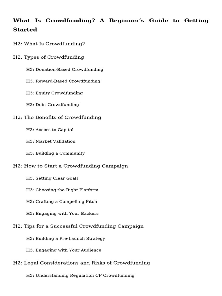 What Is Crowdfunding - A Beginner's Guide To Getting Started | PDF ... What Is Crowdfunding - A Beginner's Guide To Getting Started | PDF ...
