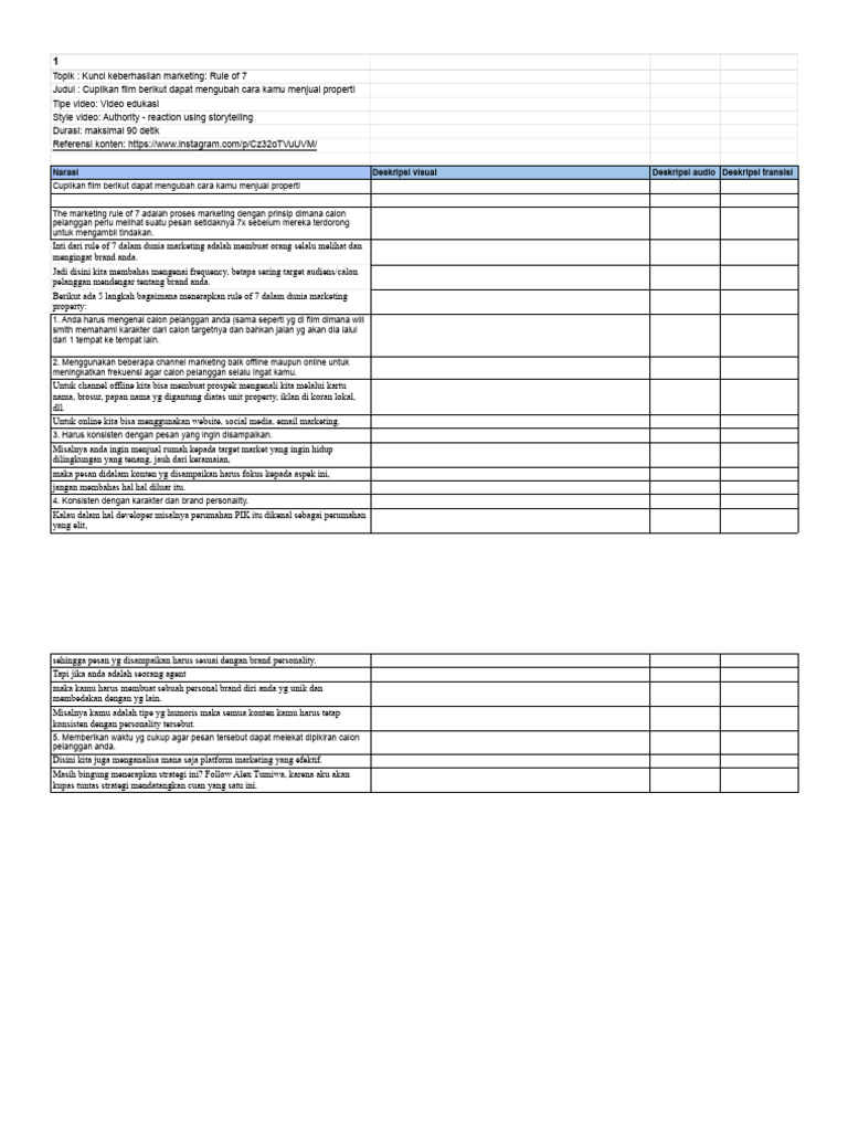 Brief - Video Editor - 1-2 | PDF | Karier & Perkembangan