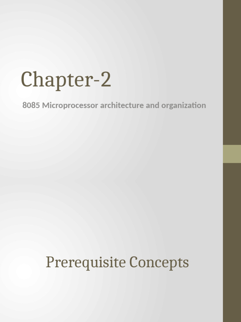Chapter-2 8085 Microprocessor Architecture and Organization | PDF | Central Processing Unit ...