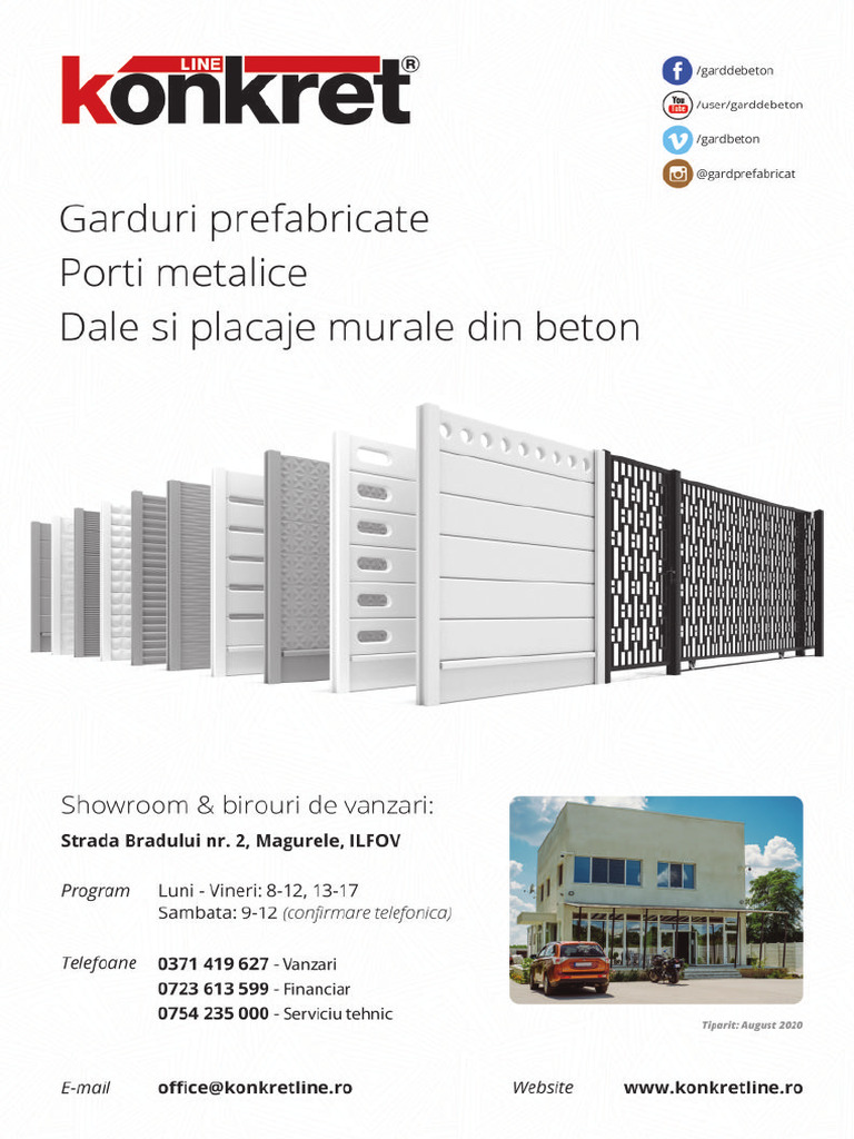Preturi Si Modele Gard Prefabricat | PDF