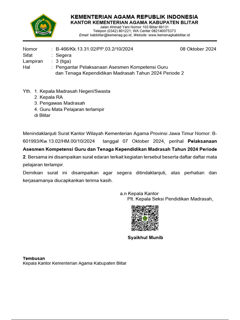 Pelaksanaan AKG Tahap 2 Tahun 2024 | PDF