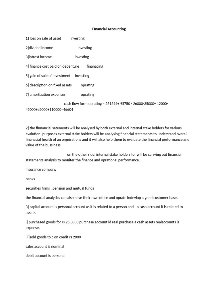 Financial Accounting 2 | PDF | Business | Law