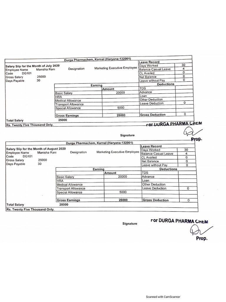 Salary Slip.... | PDF