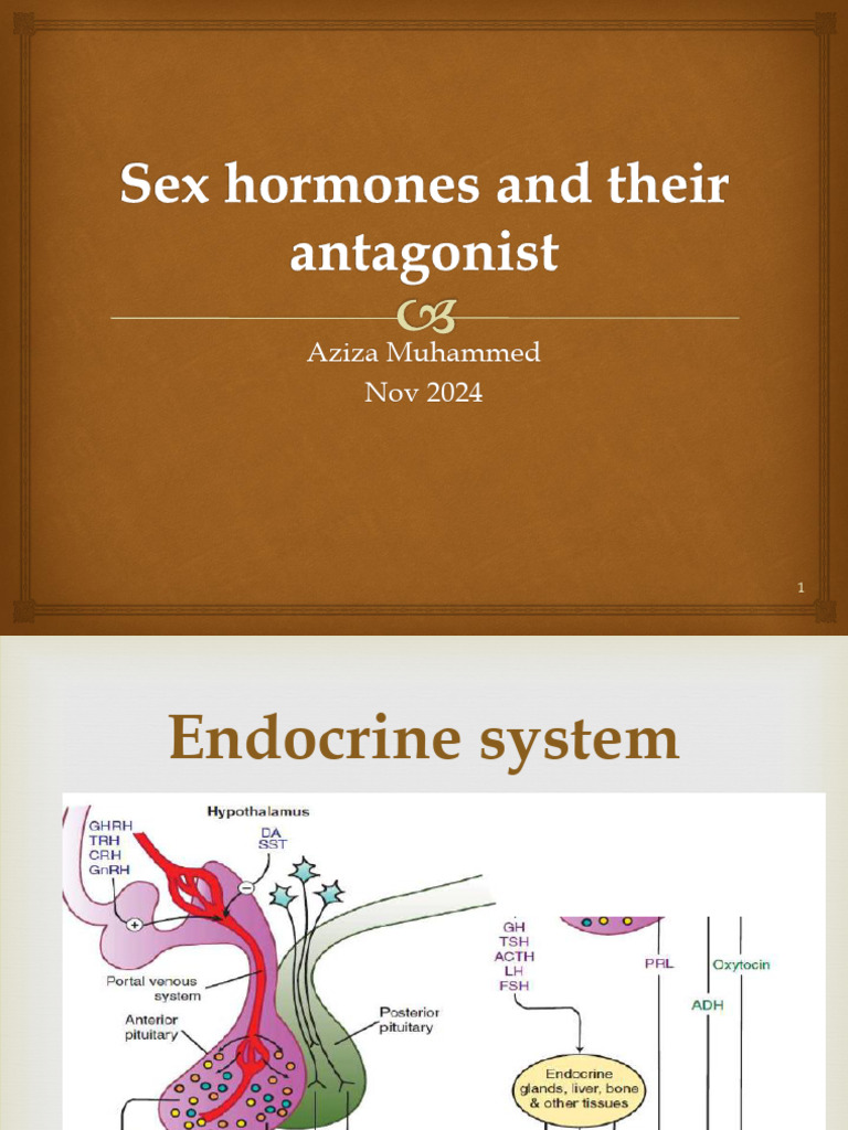 Sex Hormones and Their Antagonist | PDF | Androgen | Gonadotropin