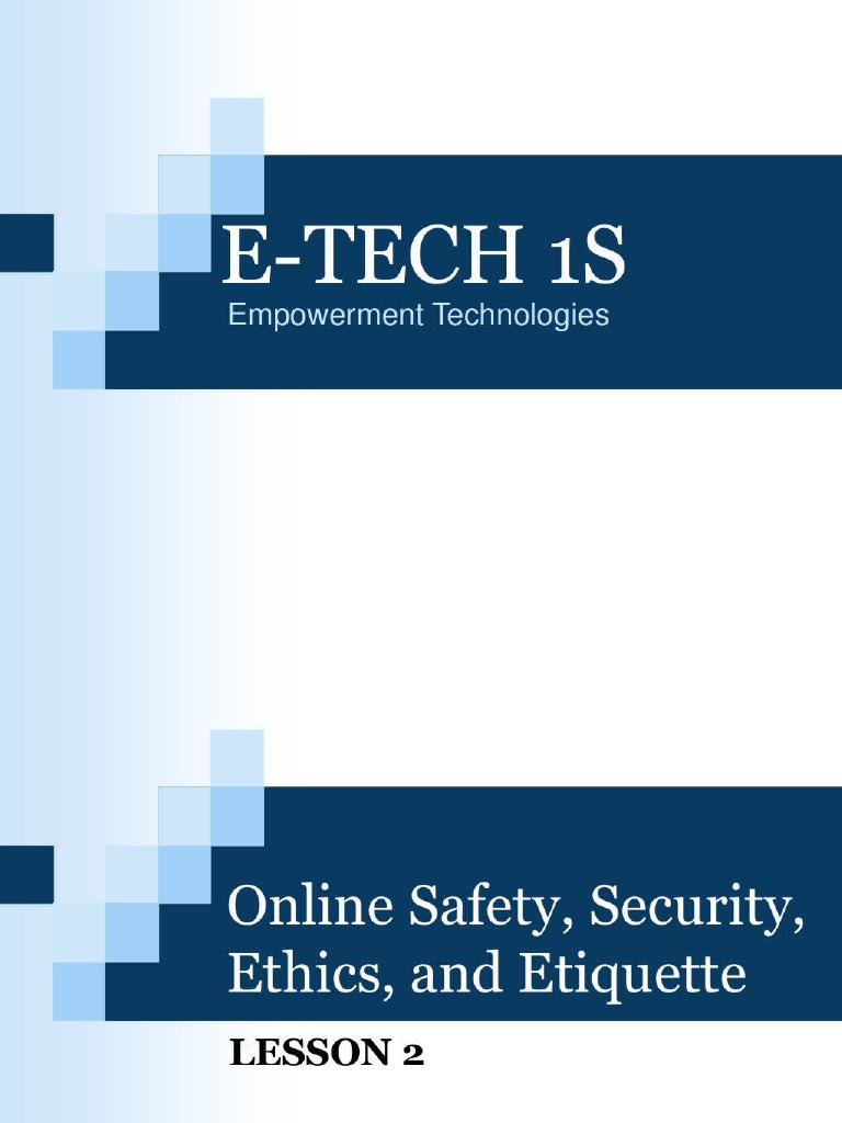 E Tech L1 L3 Pdf
