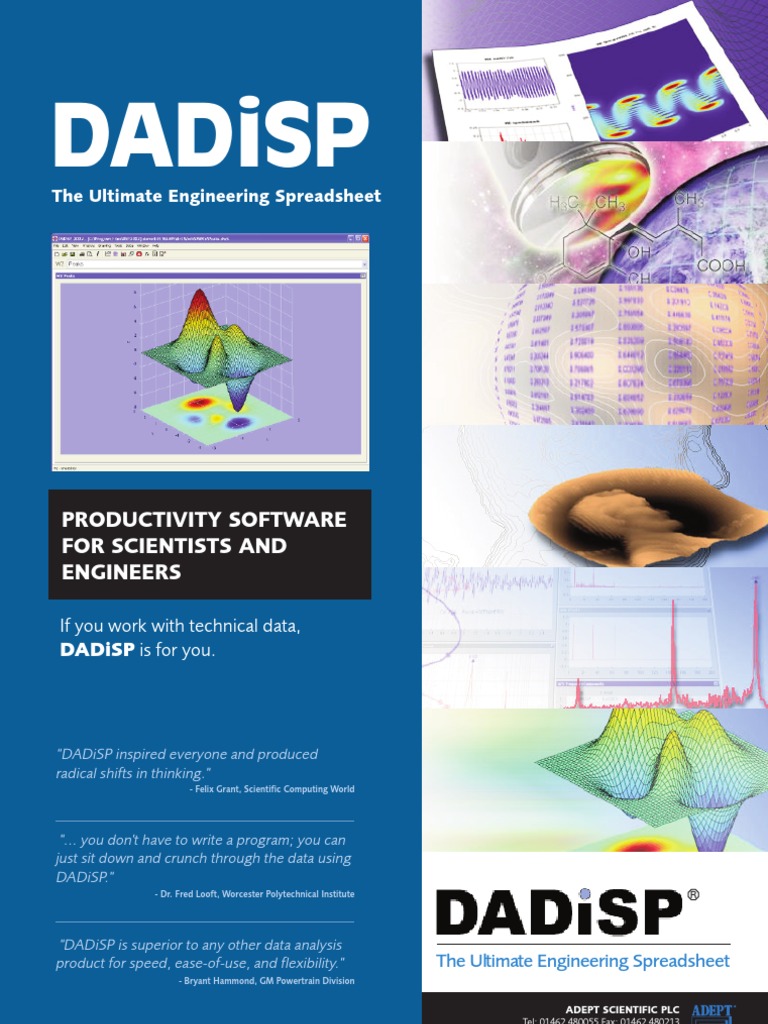 DADiSP Brochure | PDF | Microsoft Excel | Spreadsheet