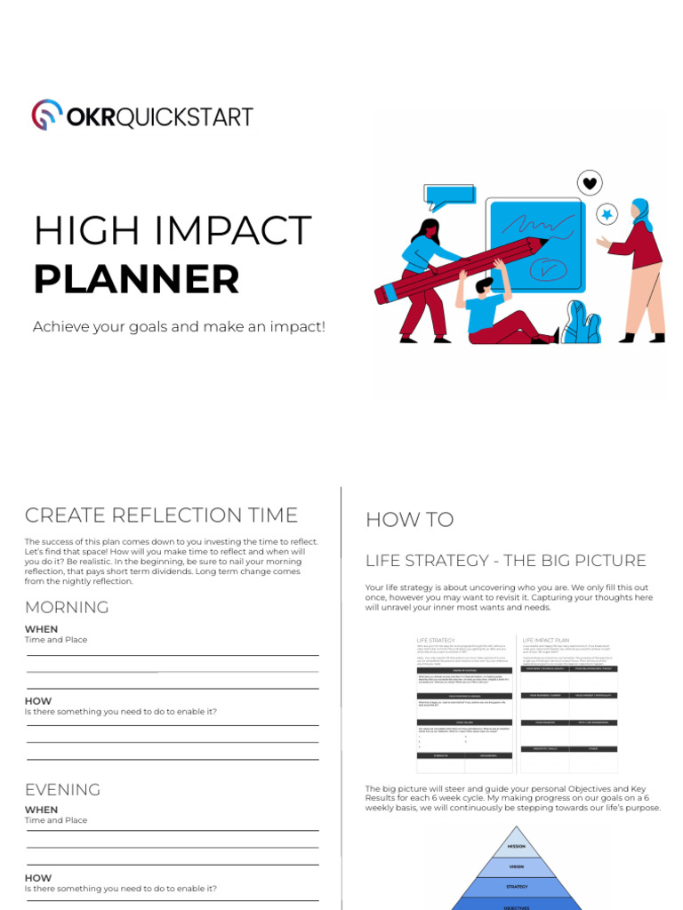 High Impact Planner by OKR Quickstart | PDF | Disciplines