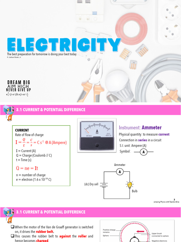 (PART 1) SMART NOTES ELECTRICITY@alinaimanarif | PDF | Voltage ...