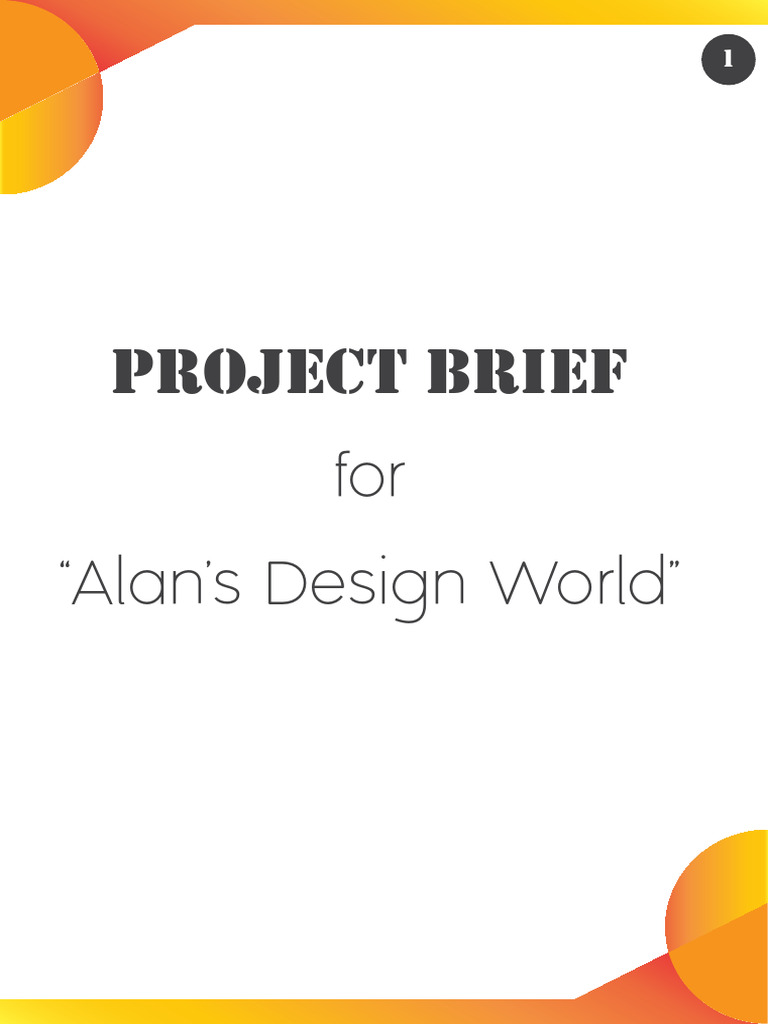 PROJECT BRIEF FOR WEB DESIGN (For Porfolio) | PDF | Mobile App | Ios