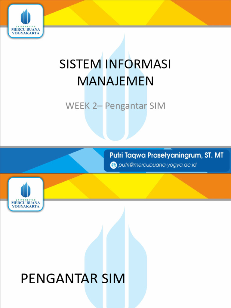 SIM 02 - Pengantar SIM | PDF