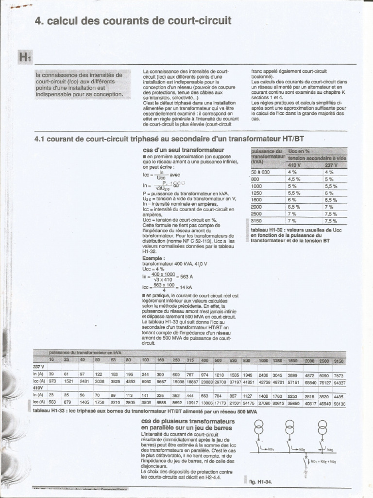 Calcul de Court-Circuit | PDF