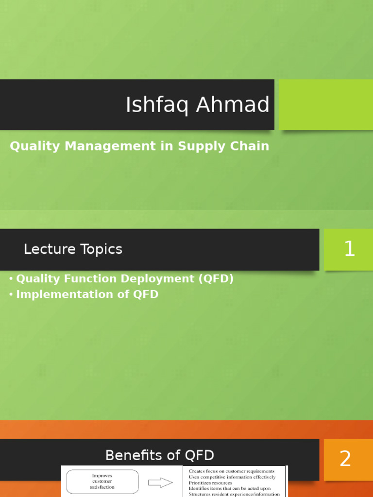 Lec 11 - 12 - Quality Function Deployment - QFD - PART 1 | PDF | Computers