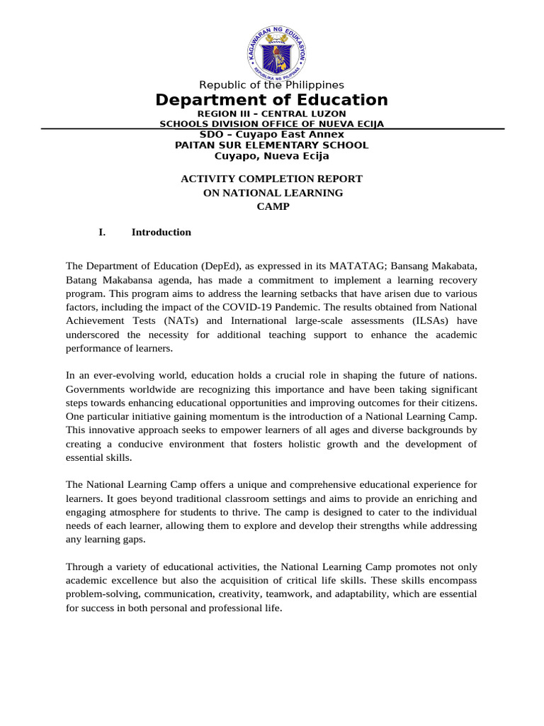 Activity Completion Report | PDF | Learning | Behavior Modification