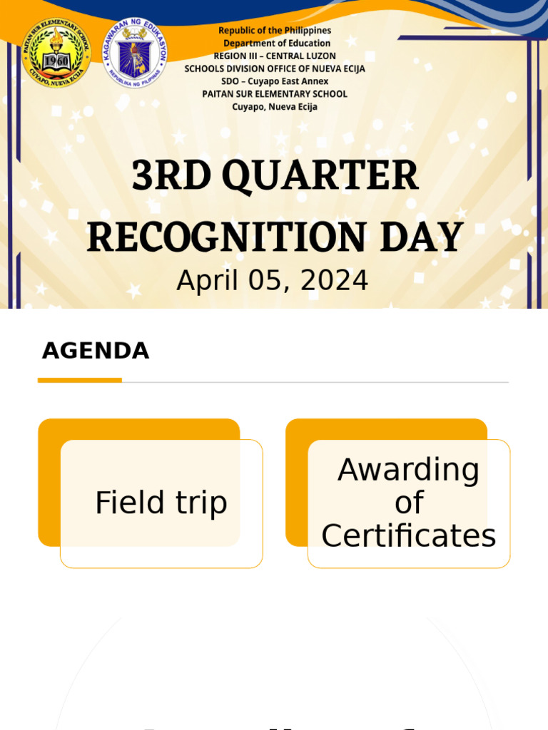 1st Quarter Recog | PDF