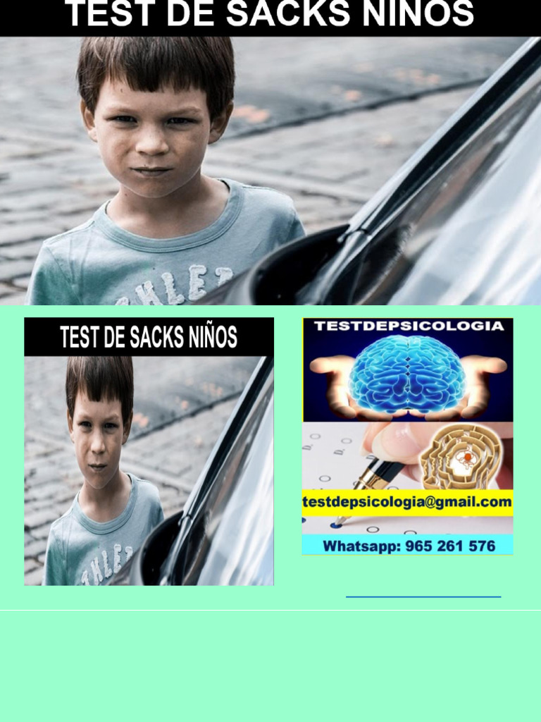 Test de Sacks para Niños | PDF