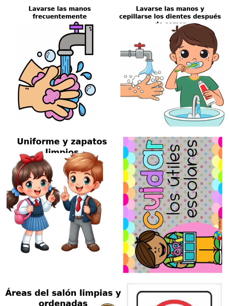 Hábitos de Higiene Escolar Esenciales | PDF | Artes del Lenguaje y ...
