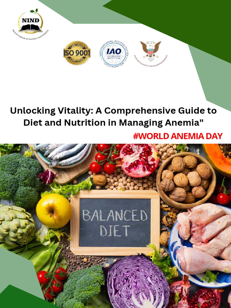 Handbook On Nutrition Management in Anemia - Part 1 | PDF | Anemia | Foods