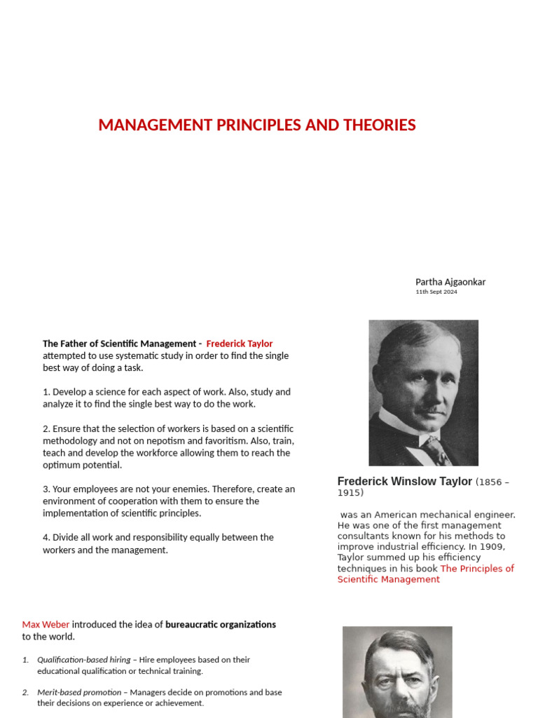 Management Theory Part 1 Class 2 Stalwarts | PDF | Systems Theory | System Management Theory Part 1 Class 2 Stalwarts | PDF | Systems Theory | System