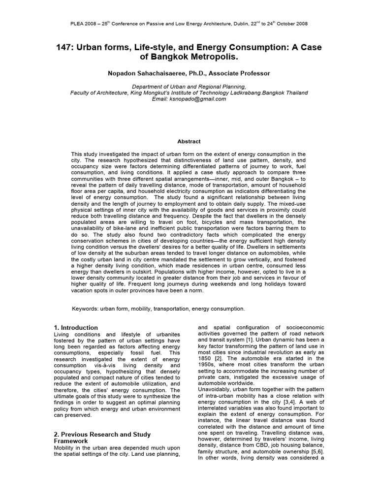 PLEA FinalPaper Ref 147 | PDF | Consumption (Economics) | Energy ...