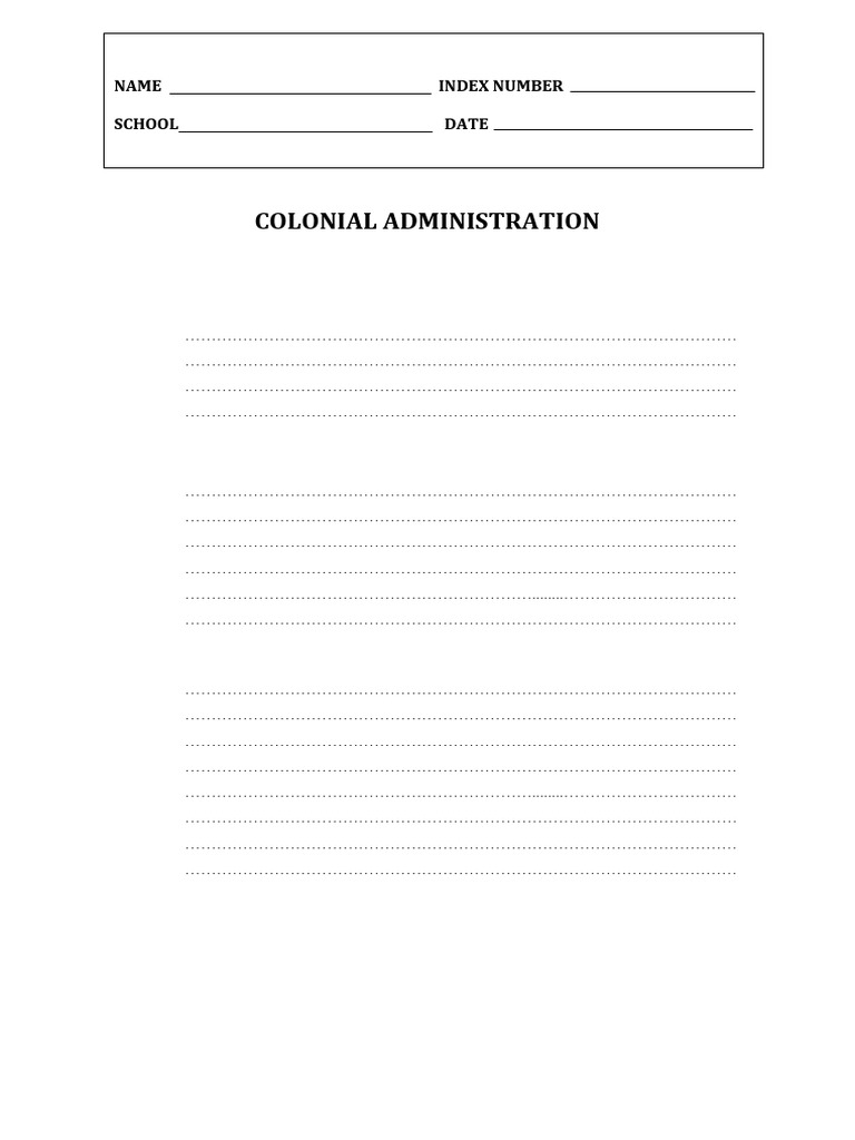 History Colonial Administration | PDF | Africa | International Relations