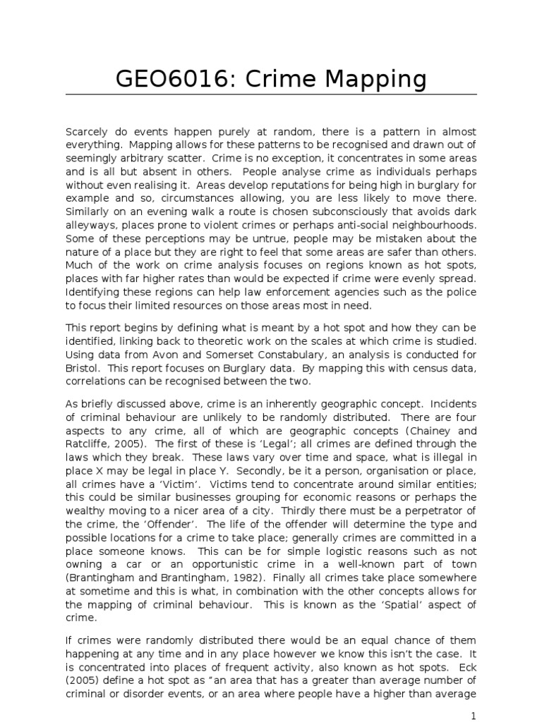 GIS and Crime Mapping | PDF | Crime & Violence | Crime Thriller