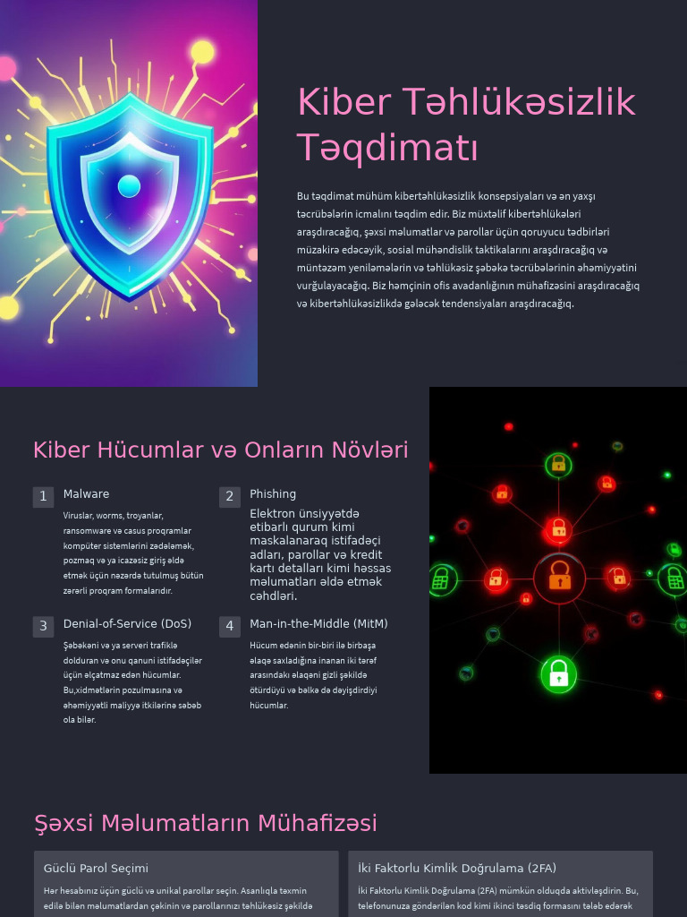 Kiber Tehlukesizlik Teqdimati | PDF