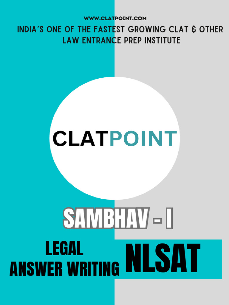 Legal Answer Writing Booklet by CLAT POINT | PDF | Crimes | Crime ...