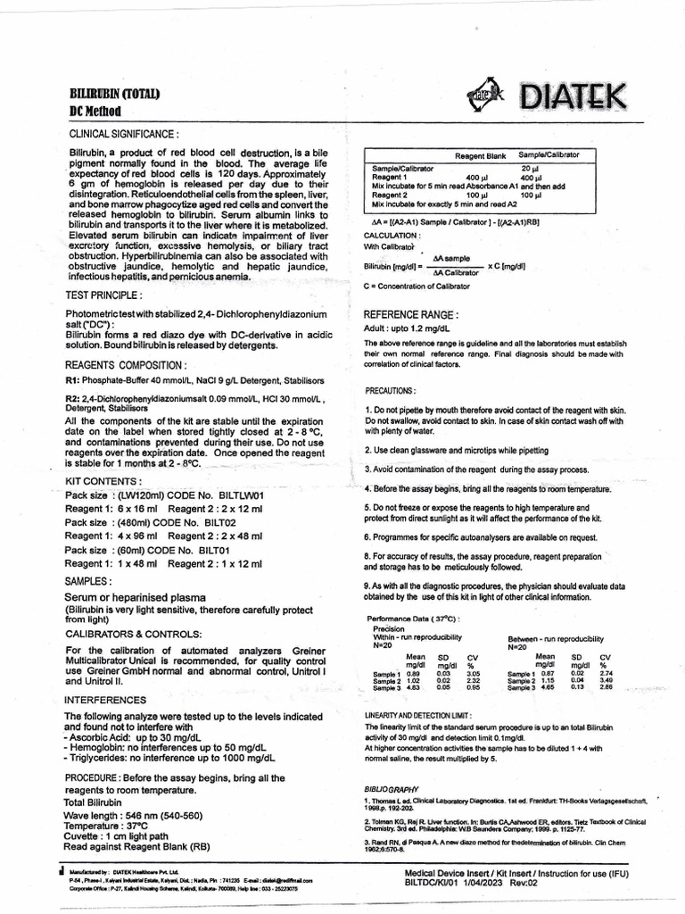 BIL-T | PDF | Detection Limit