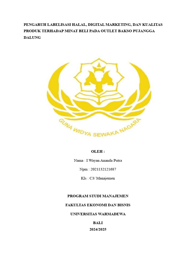 Mind Mapping - I Wayan Ananda Putra - c3 - Manajemen. Fixx | PDF