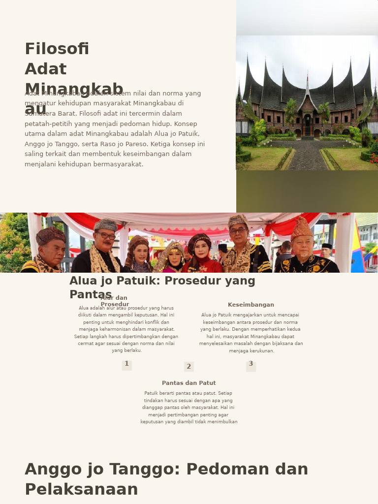 Filosofi Adat Minangkabau dan Nilainya | PDF
