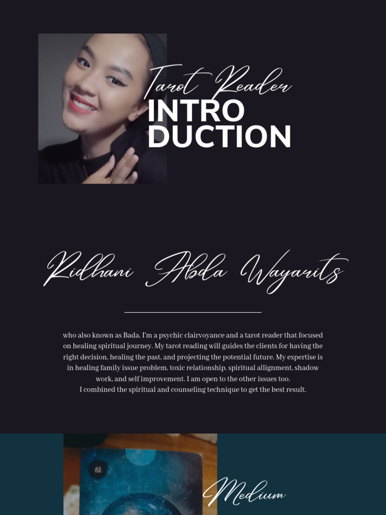 Tarot Reader Portofolio & Rate Card - Bada | PDF