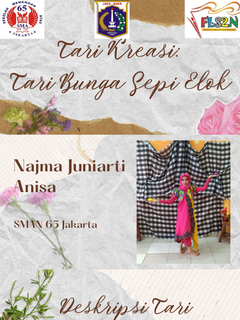 Tari Bunga Sepi Elok SMAN 65 Jakarta | PDF | Griya & Taman | Puisi