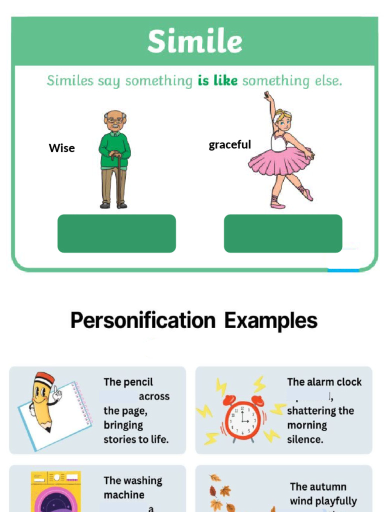 Day 2 Personification, Simile and Metaphor in Poetry | PDF | Poetry