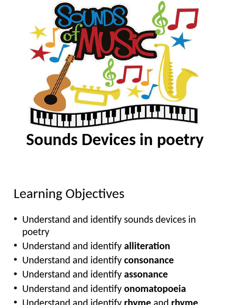 Day 4 - Sound Figures of Speech | PDF | Poetry | Rhyme