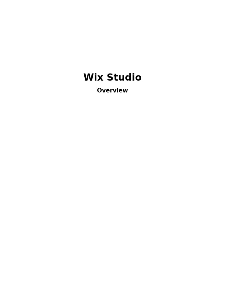 Wix Studio | PDF | Icon (Computing) | Page Layout