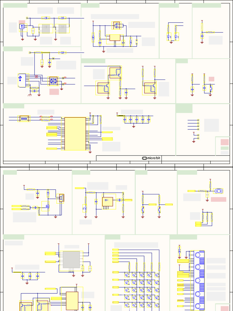 Micro:bit V2 Schematic Overview | PDF | Electronic Engineering ...