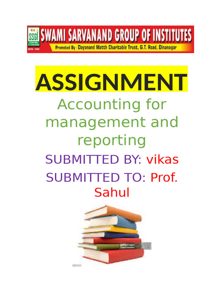 Assignment Front Page | PDF