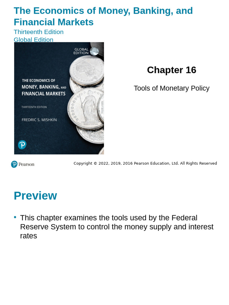 Chapter 16 Tools of Monetary Policy | PDF | Monetary Policy | Federal ...