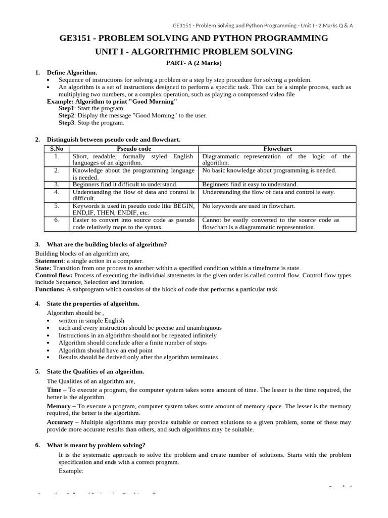 5units 2marks and Answers | PDF | Parameter (Computer Programming ...