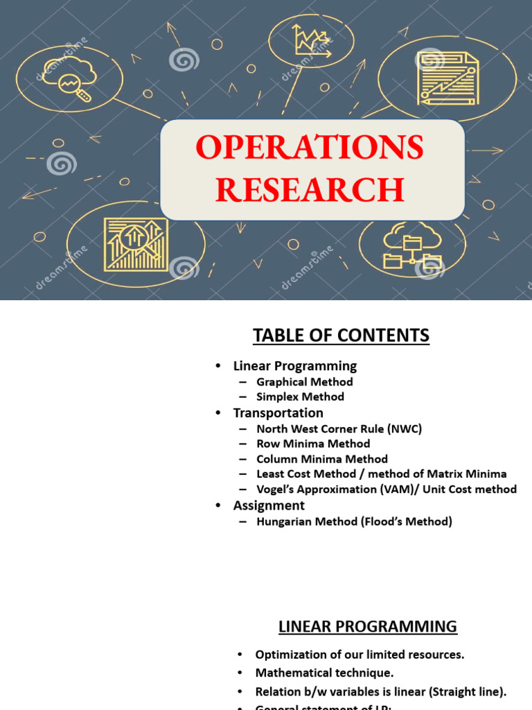 Chapter 2 - Transportation & Assignment | PDF | Linear Programming | Combinatorial Optimization