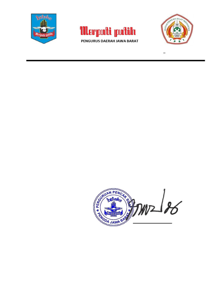 Surat Permohonan Keputusan (Ketua Umum PPMP) | PDF