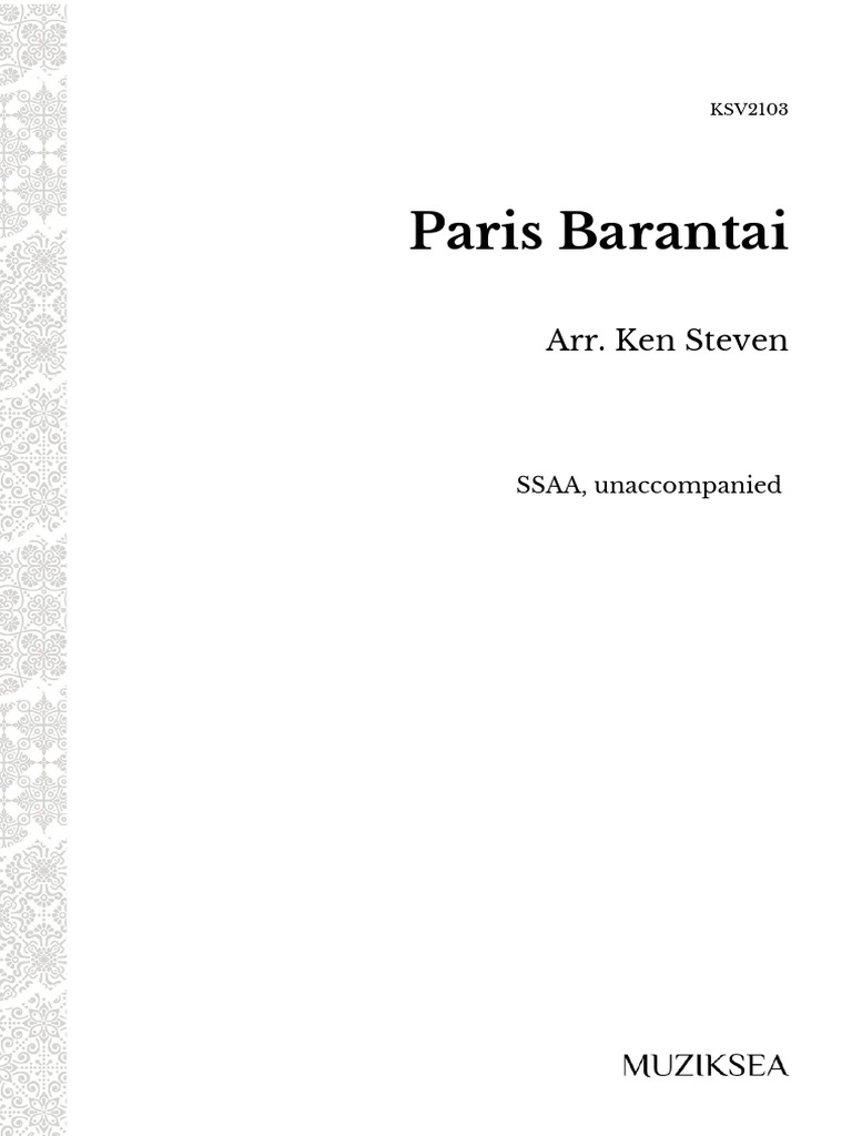 KEN STEVEN Paris Barantai (SSAA) - PERUSAL | PDF