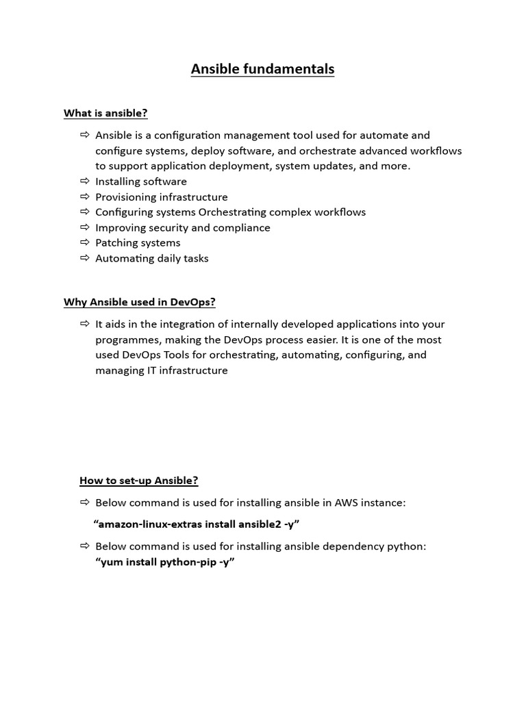 Ansible Setup and DevOps Integration Guide | PDF | Secure Shell | Computer Science