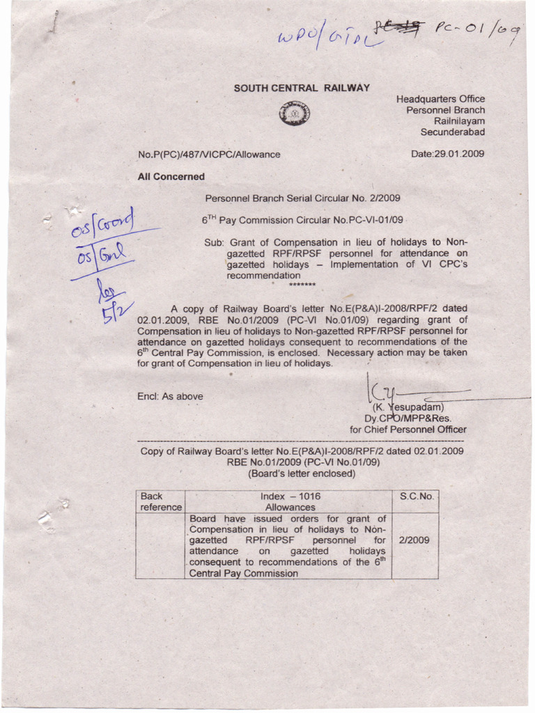 2009 - 02 Allowances To RPF | PDF | Factor Income Distribution ...