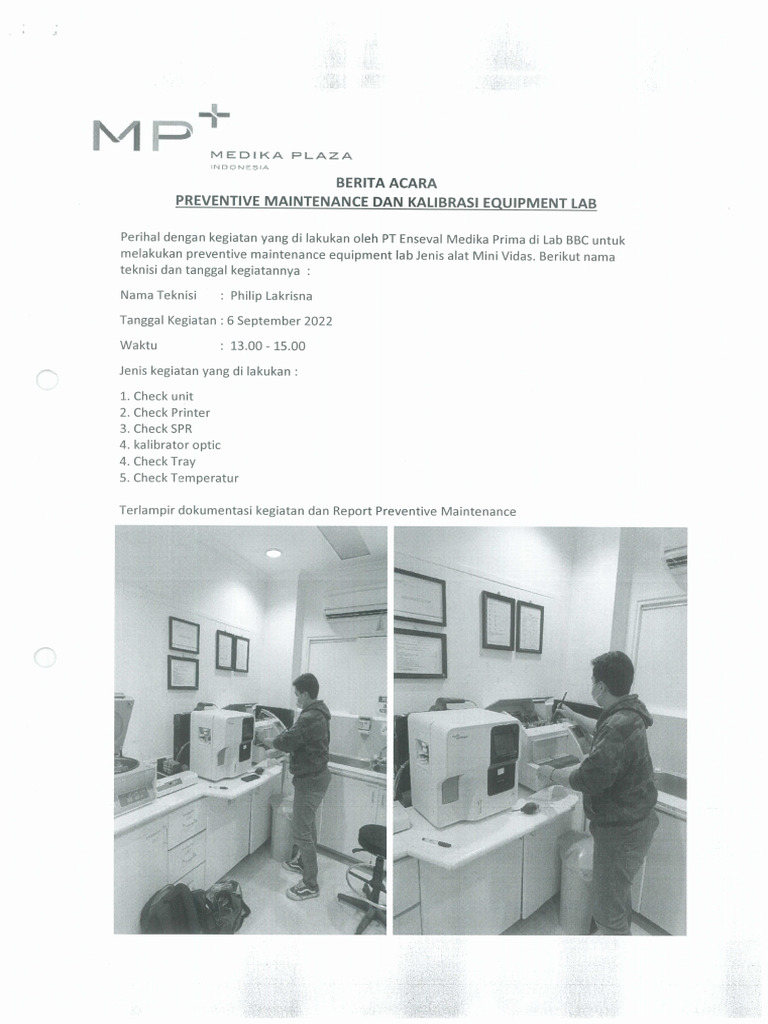 Calibrasi Mini Vidas | PDF