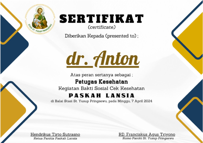 Template Sertif | PDF