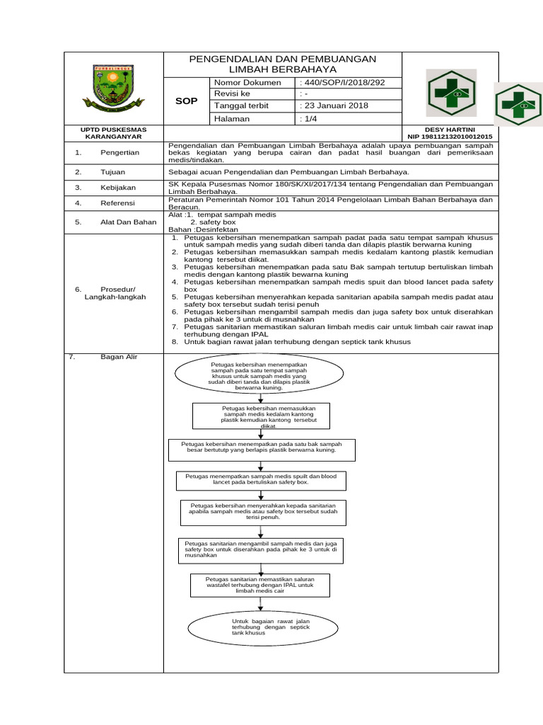 8.1.2ep11 SOP PENGELOLAAN LIMBAH | PDF